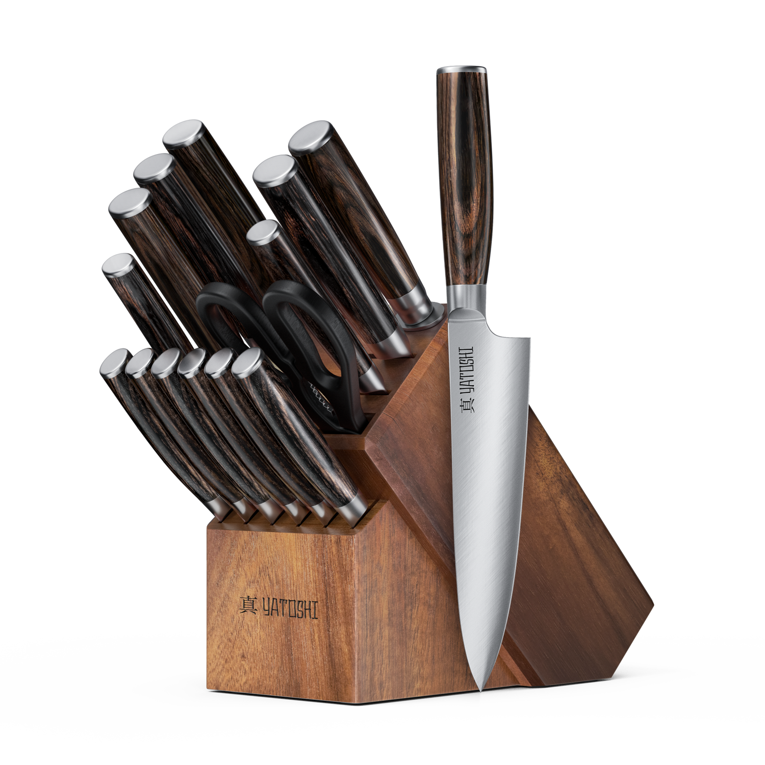 Professional Kitchen Knife Block Set