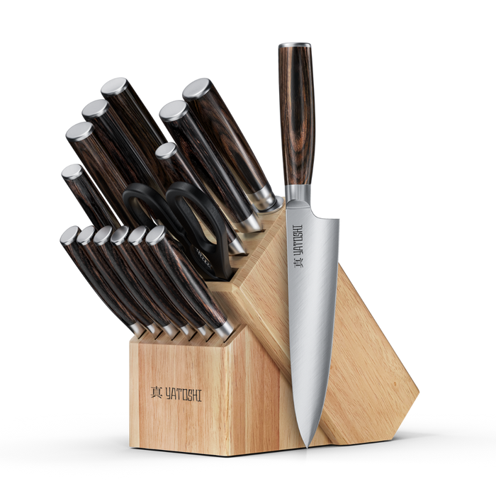 Professional Kitchen Knife Block Set