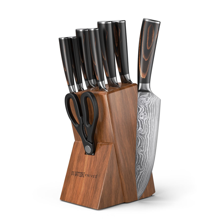 15-Piece Classic Kitchen Knife Block Set