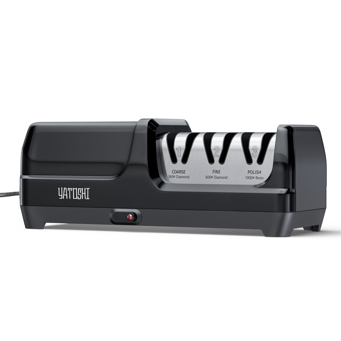 Professional Electric Knife Sharpener 3-Stage with Diamond Abrasives